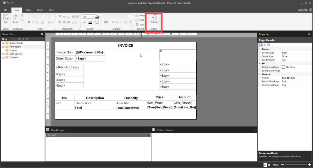Mastering Sales Reporting: Creating Paginated Reports with Detailed ...